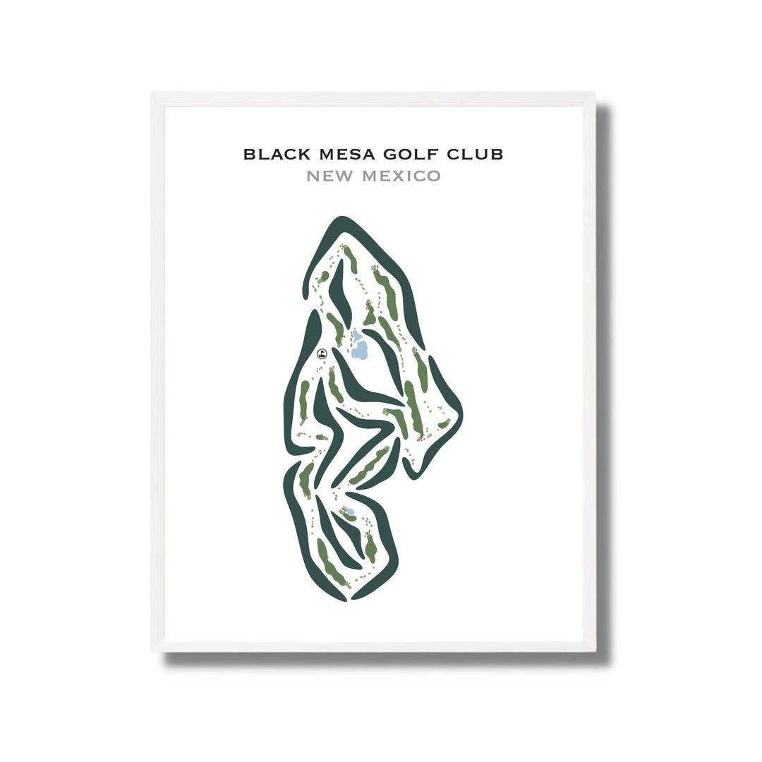 Black Mesa Golf Club, NM | Golf Course Map, Golf Map, Golfer Gift for ...