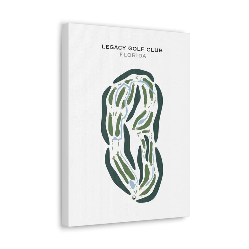 Legacy Golf Club, Florida | Golf Course Map, Golf Map, Golfer Gift for ...