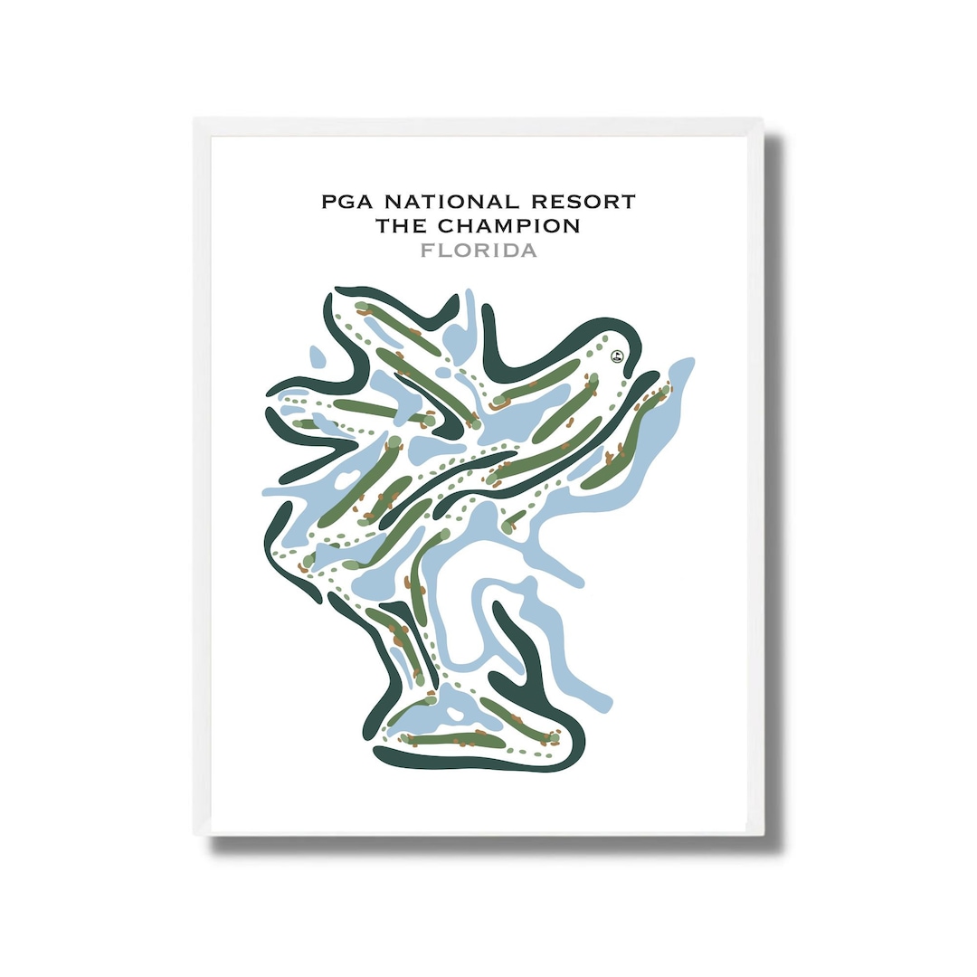 PGA National Resort, Palm Beach Gardens, FL | Golf Course Map, Golf Map ...