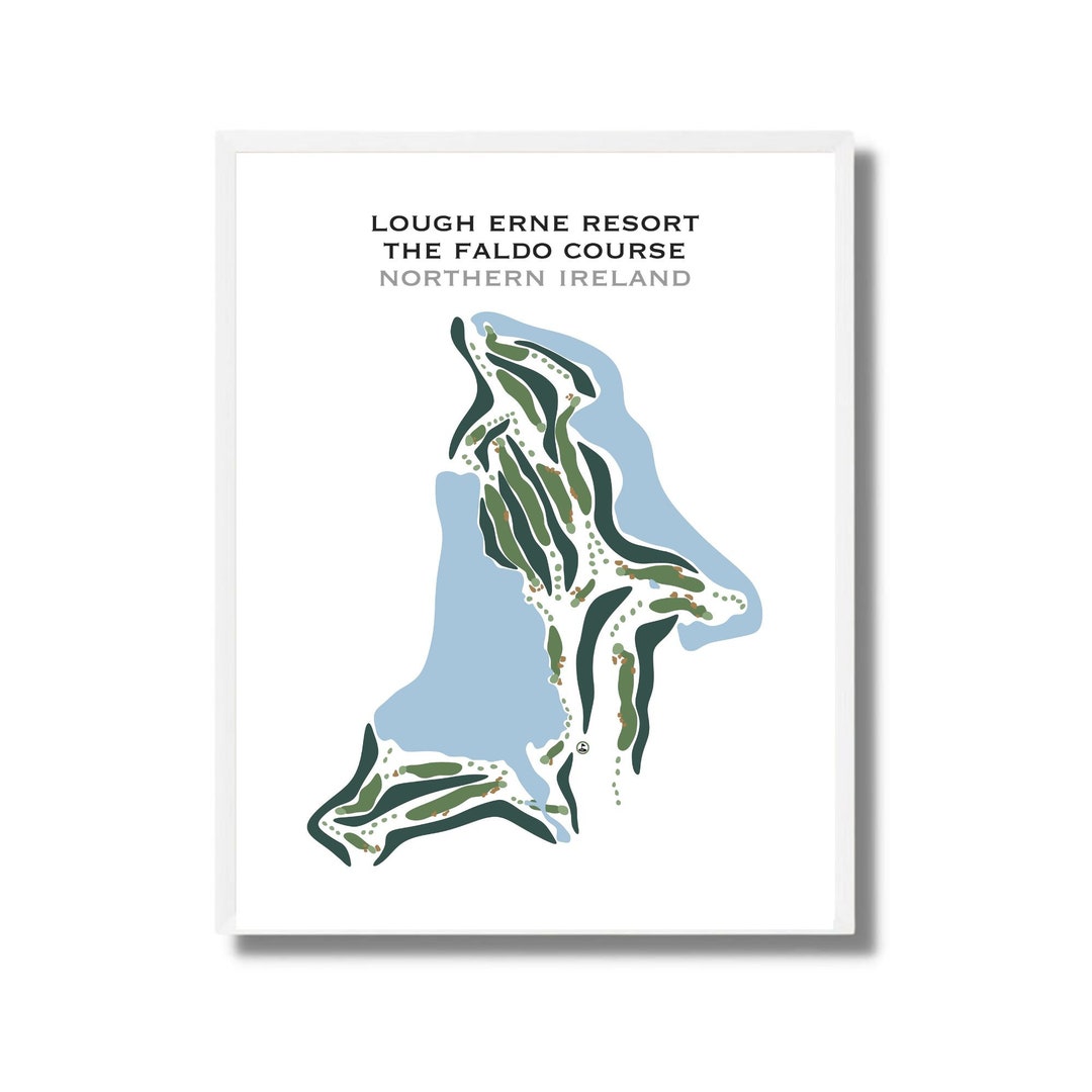 Lough Erne Resort the Faldo Course, Northern Ireland | Golf Course Map ...