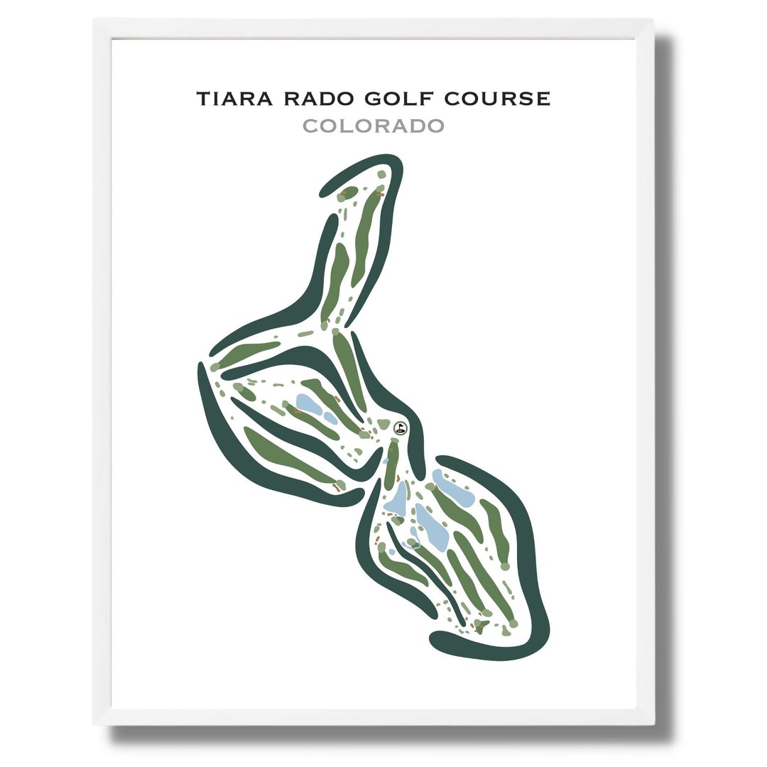 Tiara Rado Golf Course Colorado Golf Course Map Golf Gifts - Etsy UK