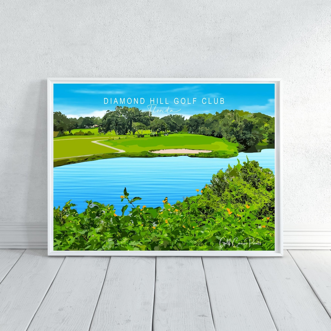 Diamond Hill Golf Club, Florida | Signature Hole Golf Poster, Golf ...