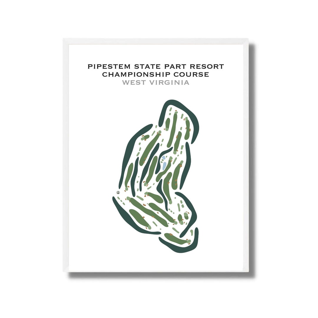 Pipestem State Park Resort Championship Course, WV Golf Course Map ...