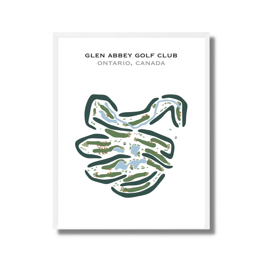 Glen Abbey Golf Club, Canada | Golf Course Map, Golf Map, Golfer Gift ...