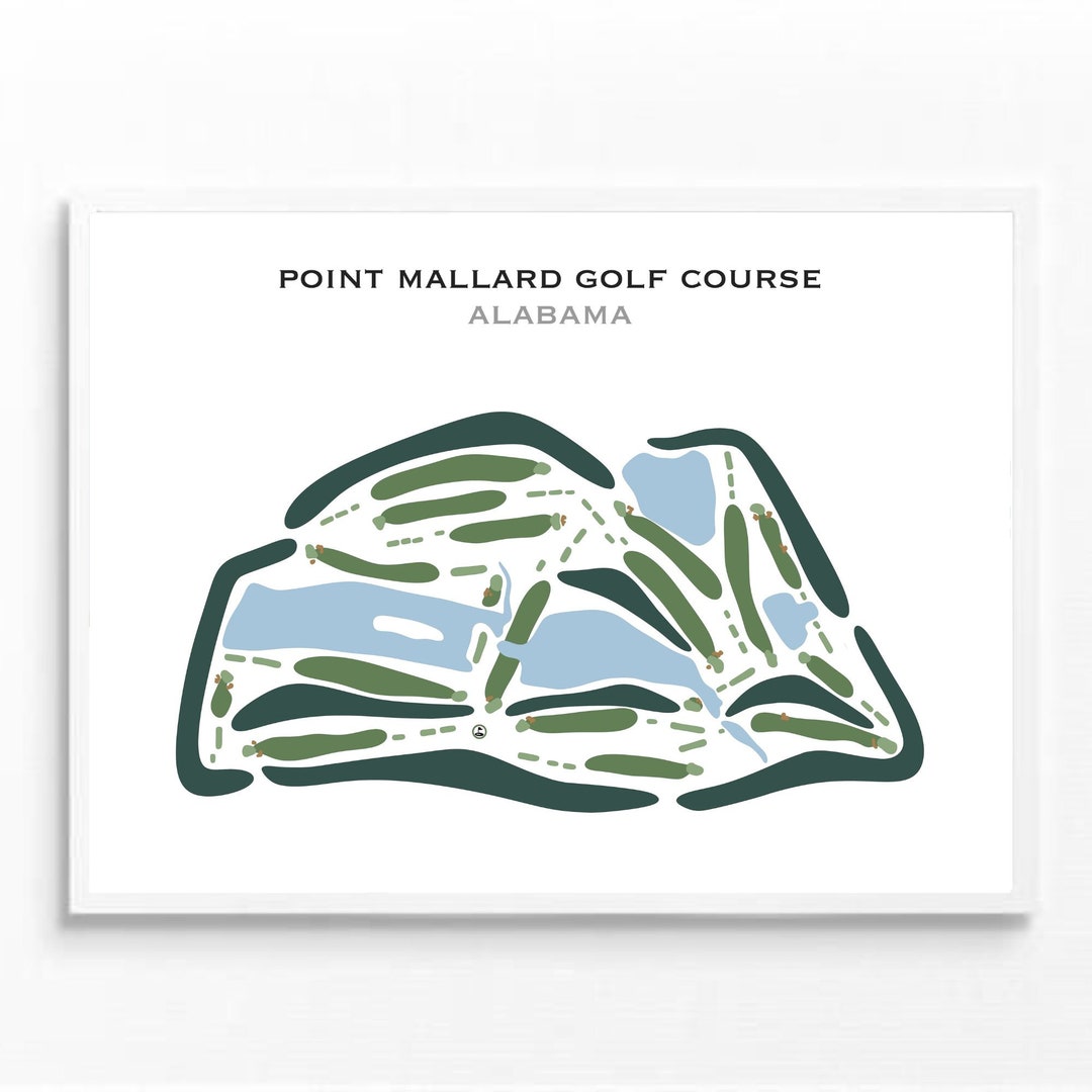 Point Mallard Golf Course, AL | Golf Course Map, Golf Map, Golfer Gift ...