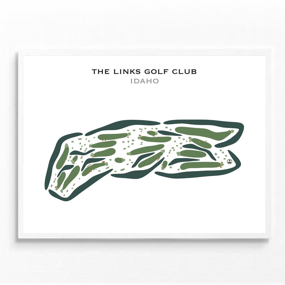 The Links Golf Club, Idaho | Golf Course Map, Golf Course Print ...