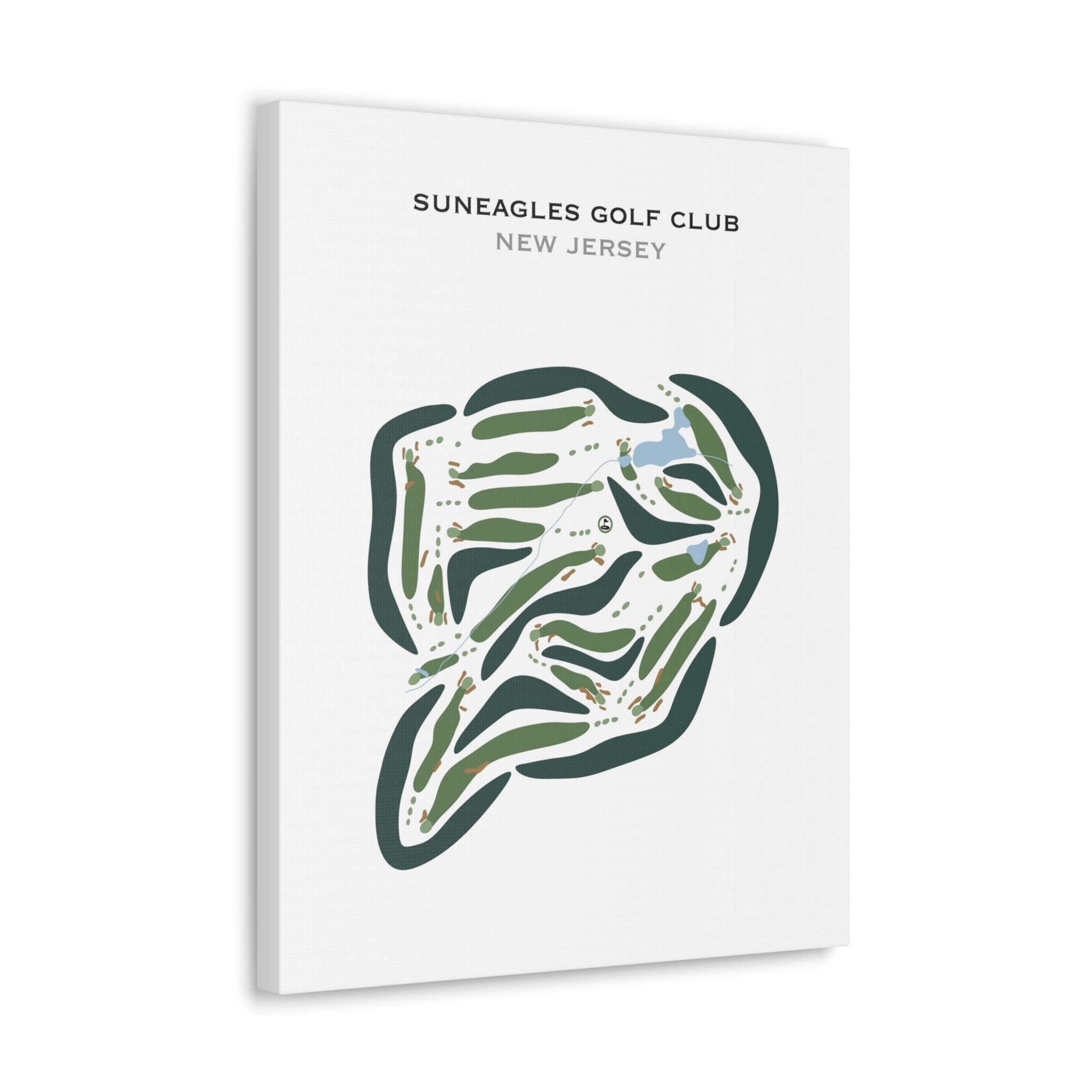 Suneagles Golf Club, NJ | Golf Course Map, Golf Map, Golfer Gift for ...