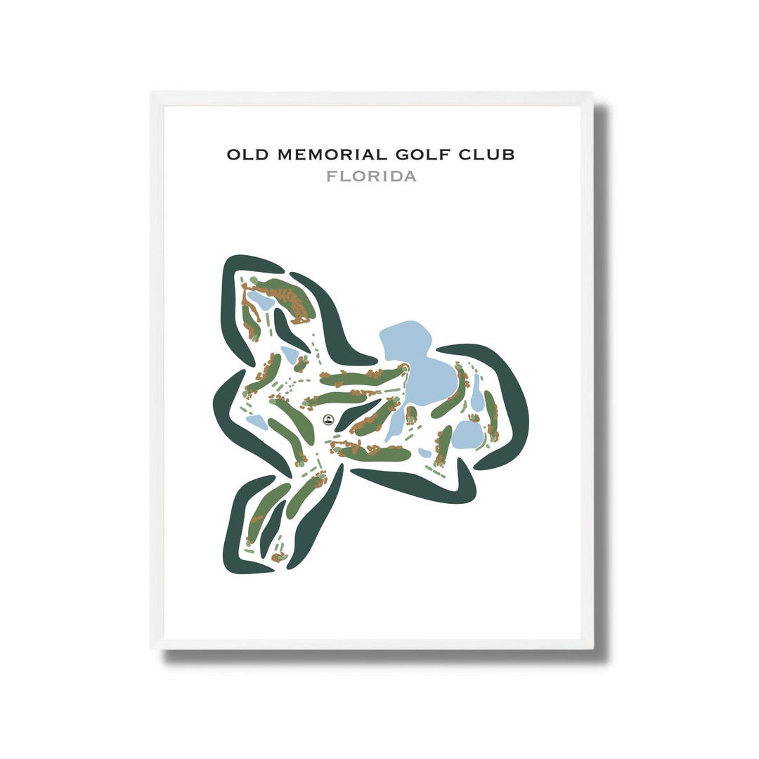 Old Memorial Golf Club, Florida | Golf Course Map, Golf Map, Golfer ...