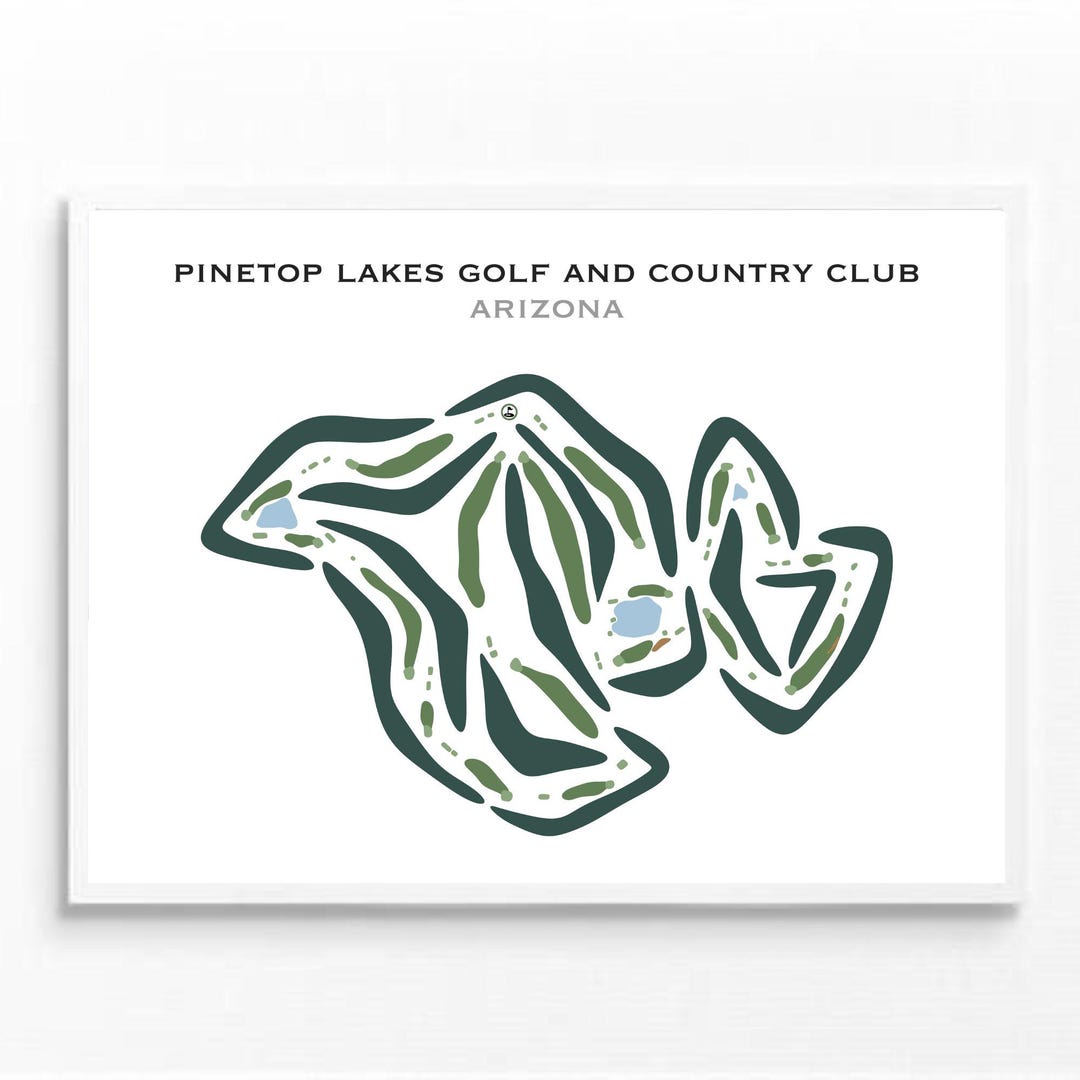 Pinetop Lakes Golf & Country Club, AZ | Golf Course Map, Decor,golfer ...