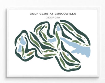 Cuscowilla Golf Map - Etsy