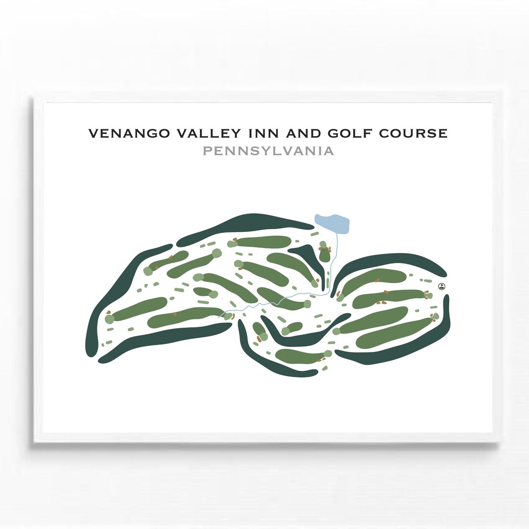 Venango Valley Inn & Golf Course, PA | Golf Course Map, Golf Map ...