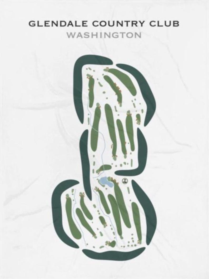 Glendale Country Club, Washington | Golf Course Map, Golf Map, Golfer ...