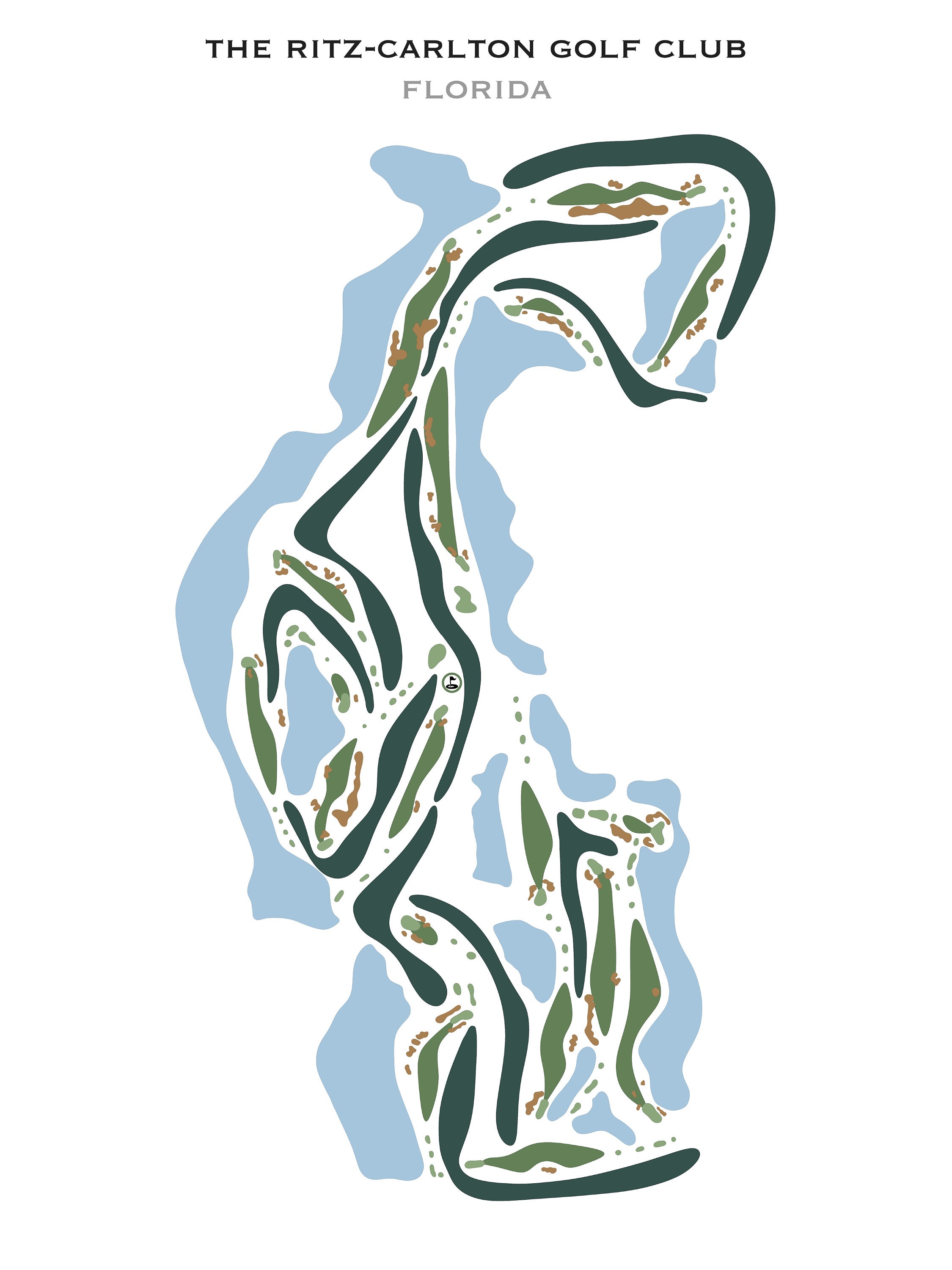 The Ritz-carlton Golf Club Florida Golf Course Print Golf - Etsy
