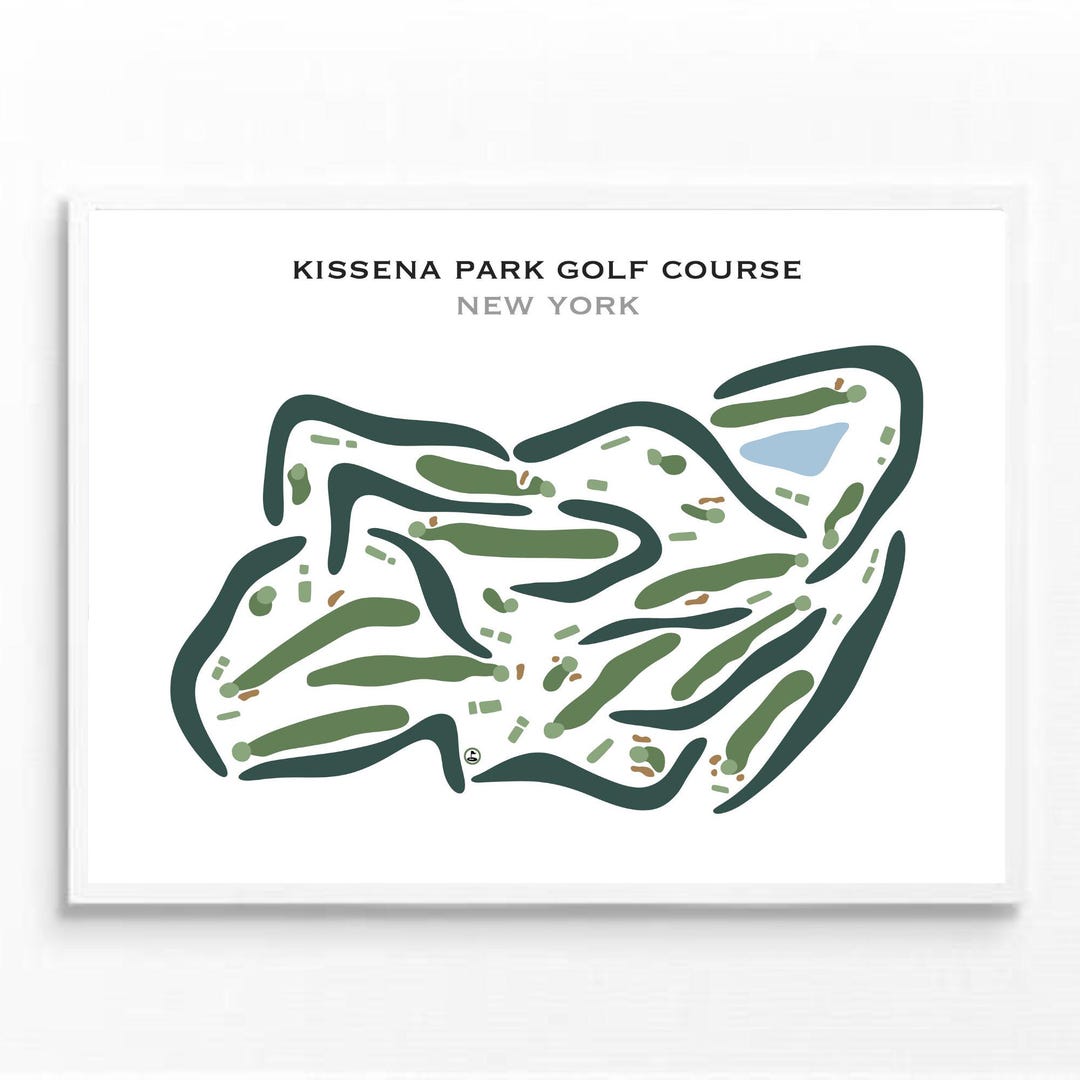 Kissena Park Golf Course, NY | Golf Course Map, Golf Map, Golfer Gift ...
