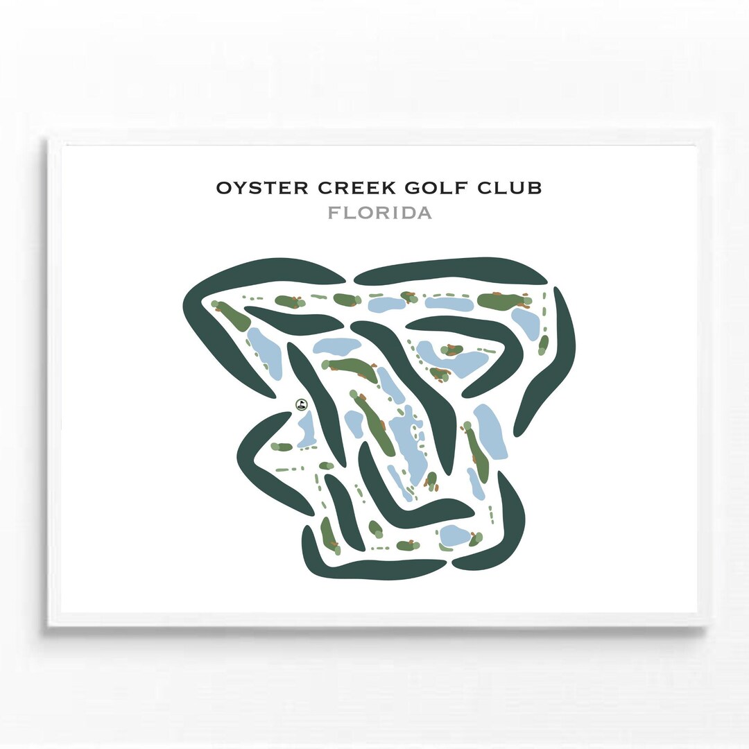 Oyster Creek Golf Club, Florida | Golf Course Map, Golf Map, Golfer ...