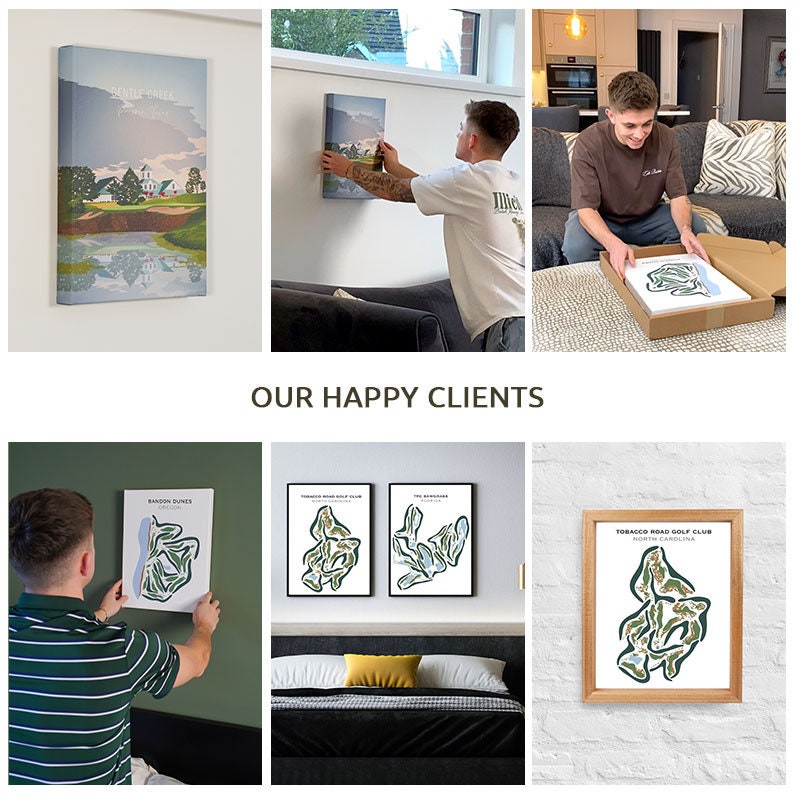 Golf Club Prints Snee Farm South Carolina Golf Course Map - Etsy