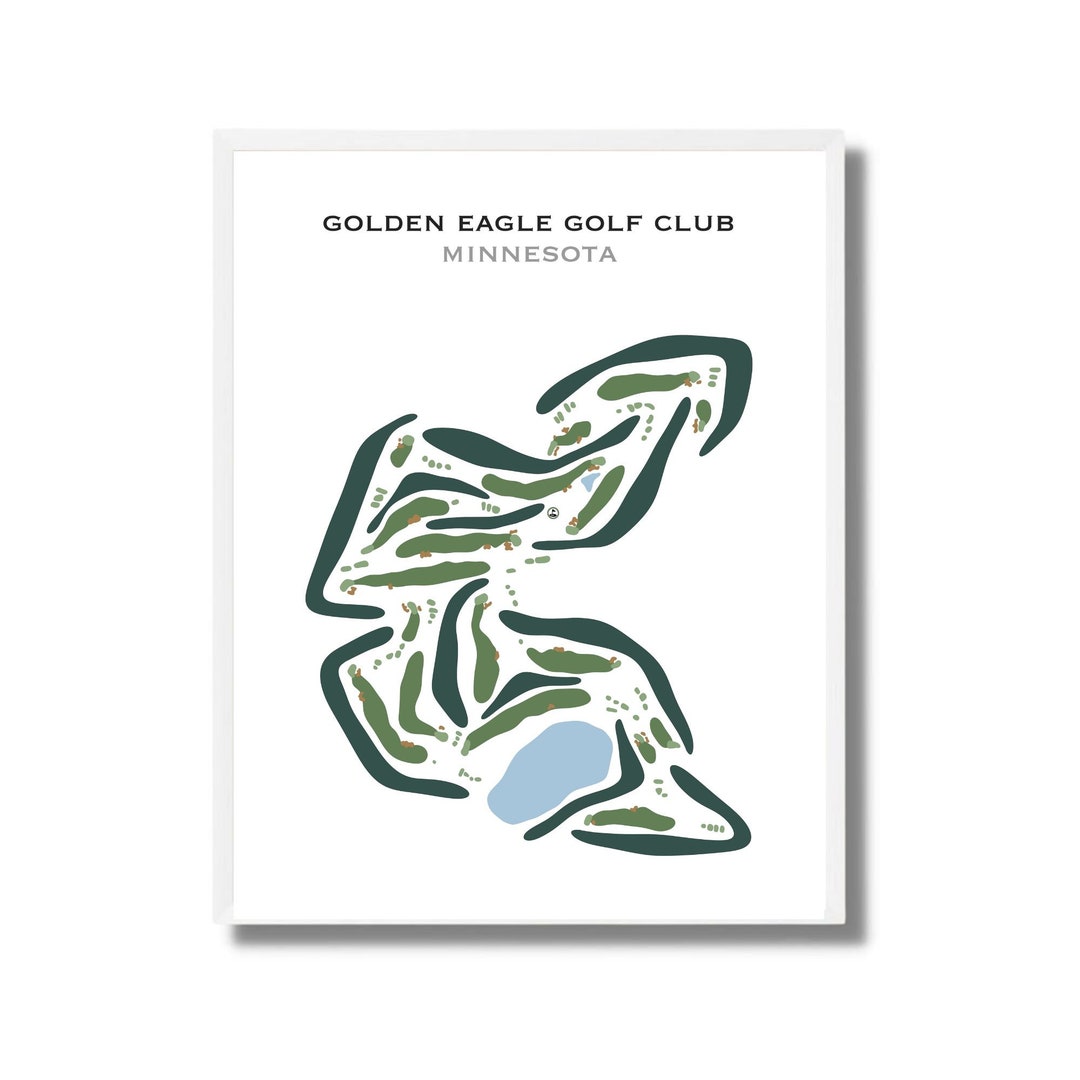 Golden Eagle Golf Club, MN | Golf Course Map, Golf Map, Golfer Gift for ...