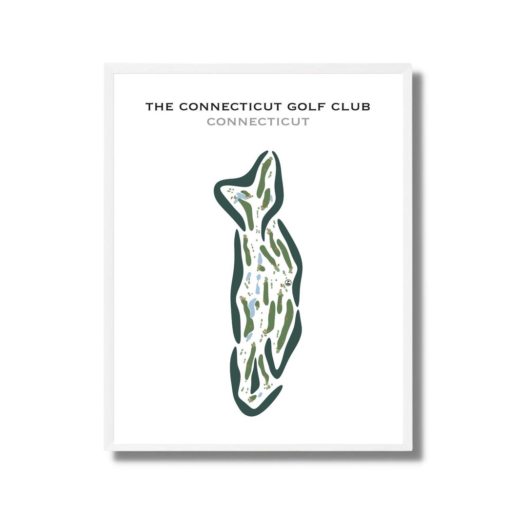 The Connecticut Golf Club, CT | Golf Course Map, Golf Map, Golfer Gift ...