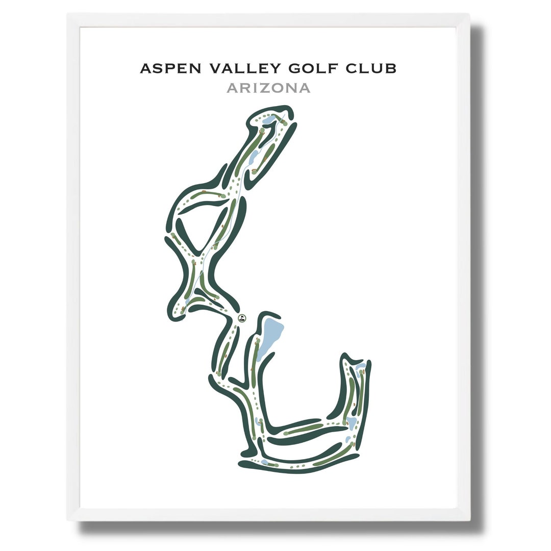Aspen Valley Golf Club AZ Golf Course Map Home Decor - Etsy