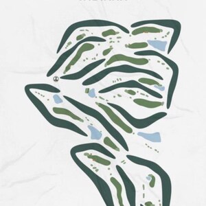 Sugar Ridge Golf Club, IN | Golf Course Map, Golf Map, Golfer Gift for ...