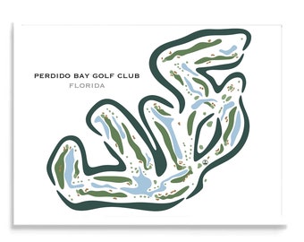 Perdido Bay Map - Etsy