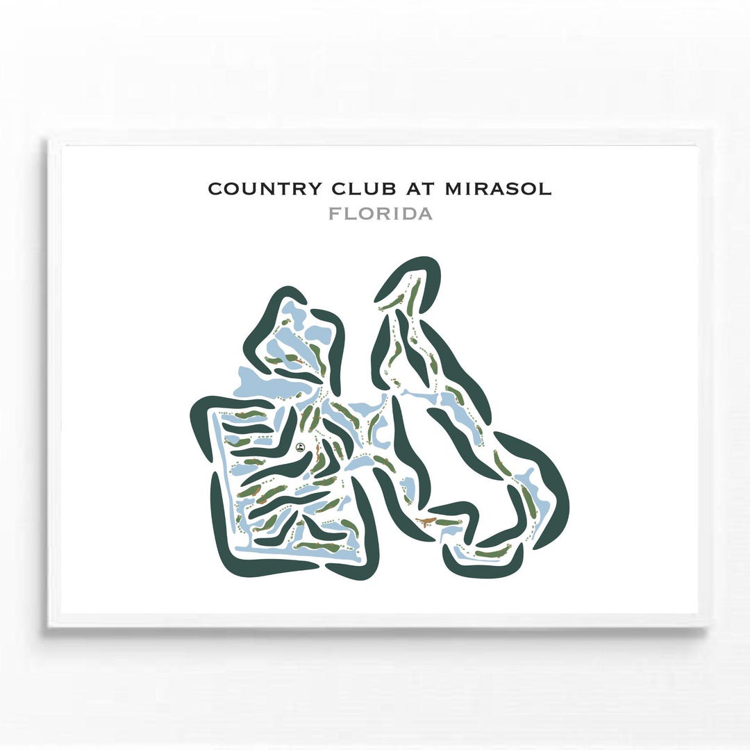 The Country Club at Mirasol, FL | Golf Course Map, Golf Map, Golfer ...