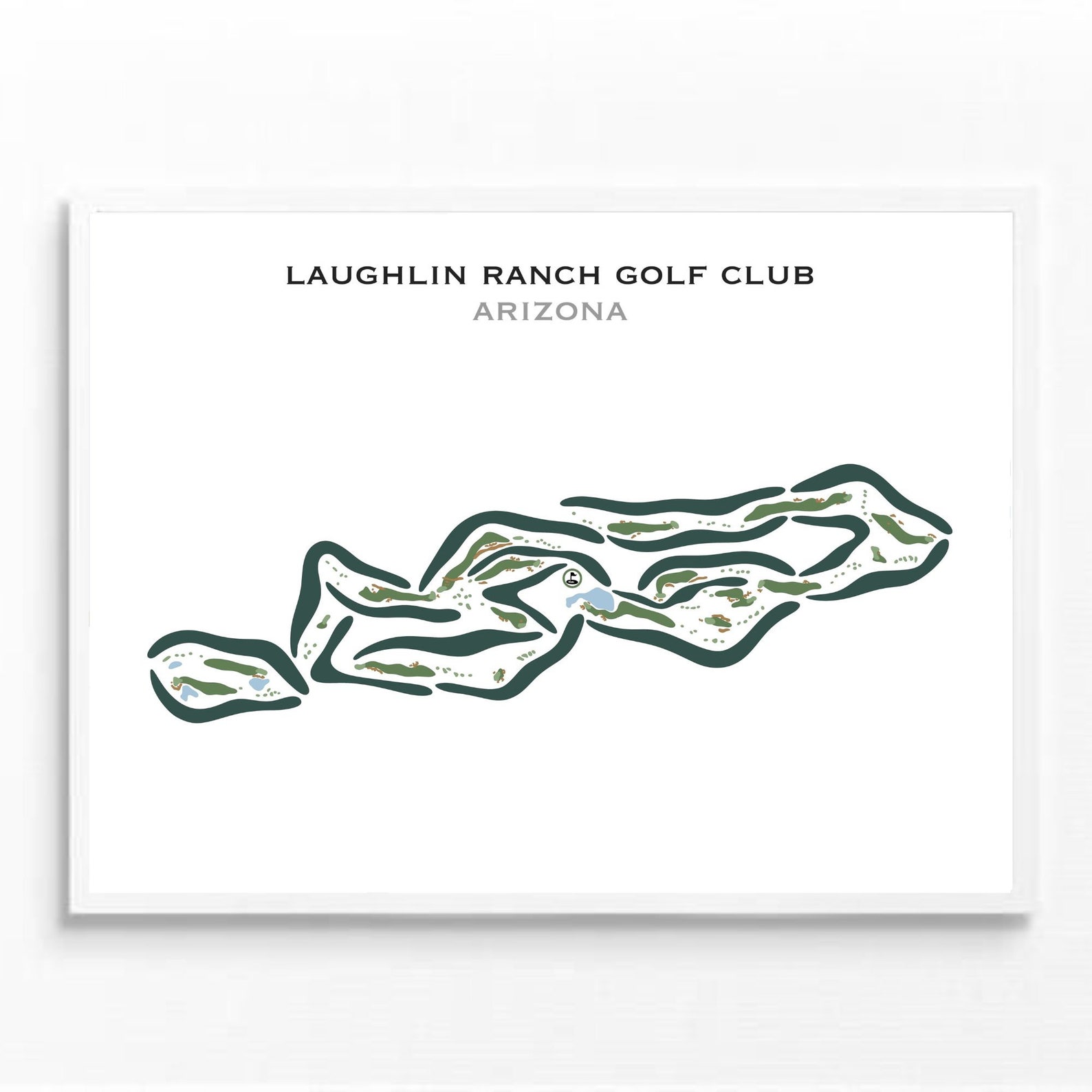 Laughlin Ranch Golf Club, Arizona Golf Course Map, Perfect Gift for Him ...