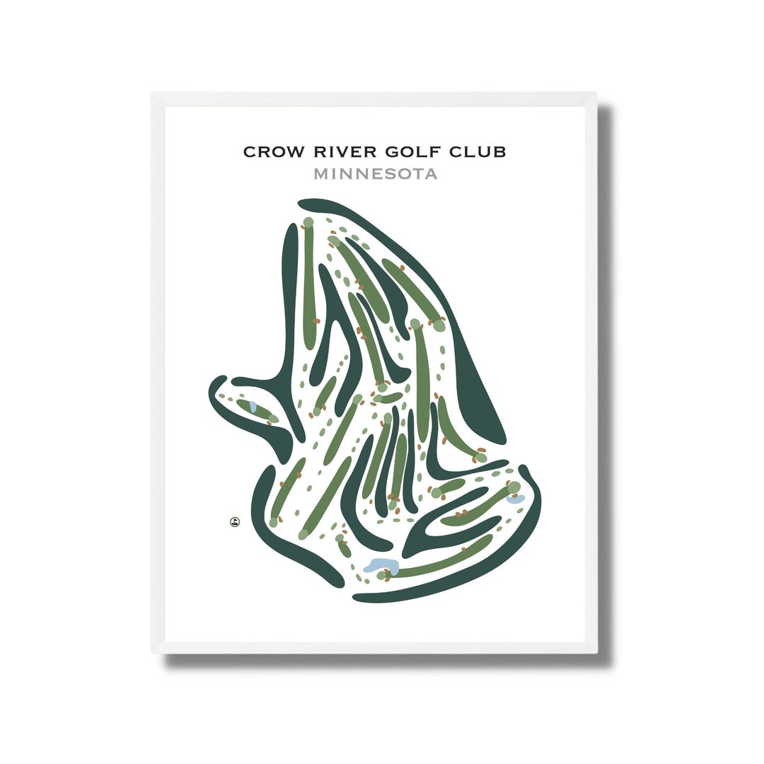 Crow River Golf Club MN Golf Course Map Home Decor Golfer - Etsy