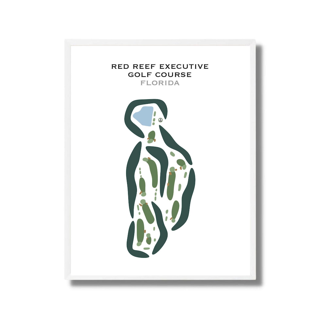 Red Reef Executive Golf Course, FL | Golf Course Map, Golf Map, Golfer ...