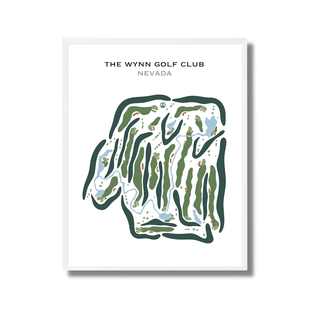 The Wynn Golf Club, Las Vegas, Nevada, Golf Course Print, Golf Gift for ...