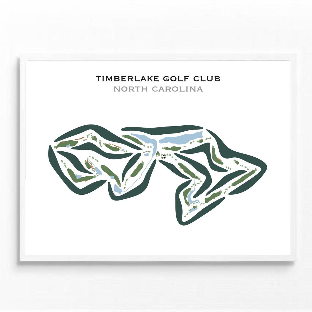 Timberlake Golf Club, NC | Golf Course Map, Golf Map, Golfer Gift for ...