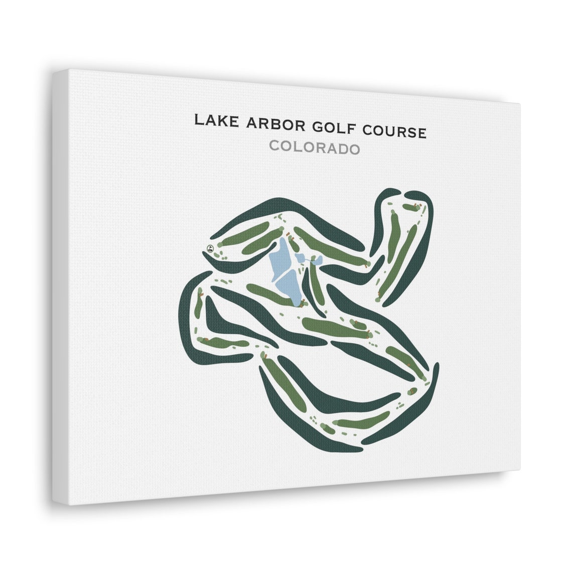 Lake Arbor Golf Course, CO | Golf Course Map, Golf Map, Golfer Gift for ...