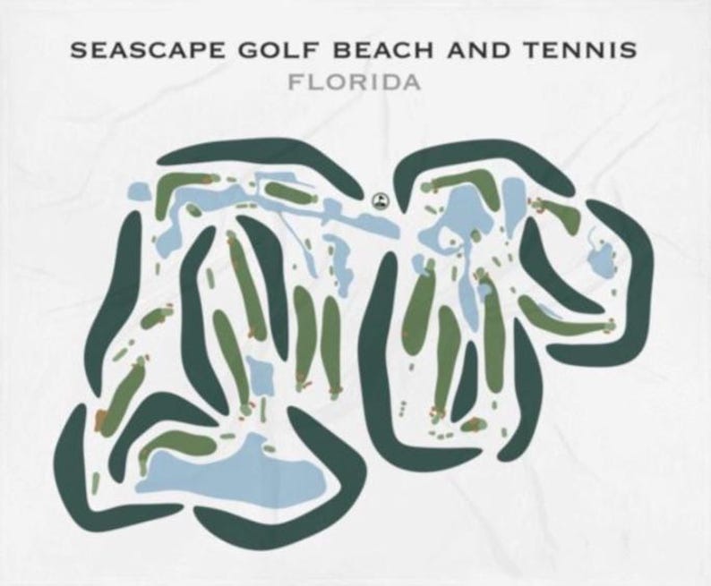 Seascape Golf Beach and Tennis, FL | Golf Course Map, Golf Map, Golfer ...