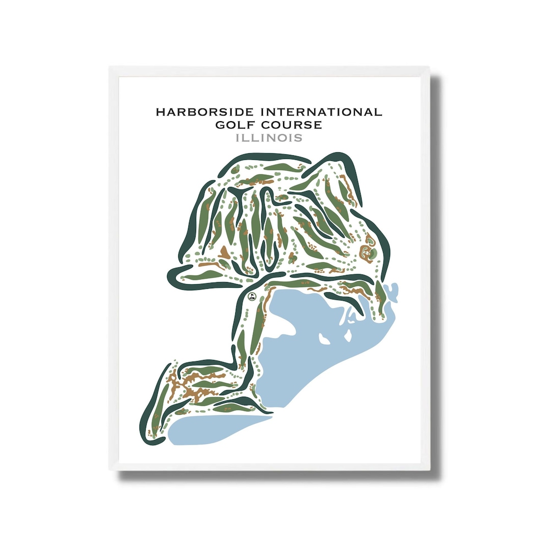 Harborside International Golf Course, IL | Golf Course Map, Golf Map ...