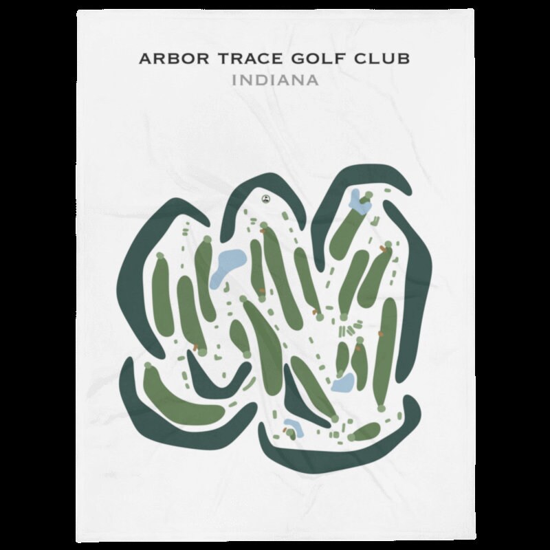 Arbor Trace Golf Club, IN Golf Course Map, Home Decor, Golfer Gift for Him, Scorecard Layout ...