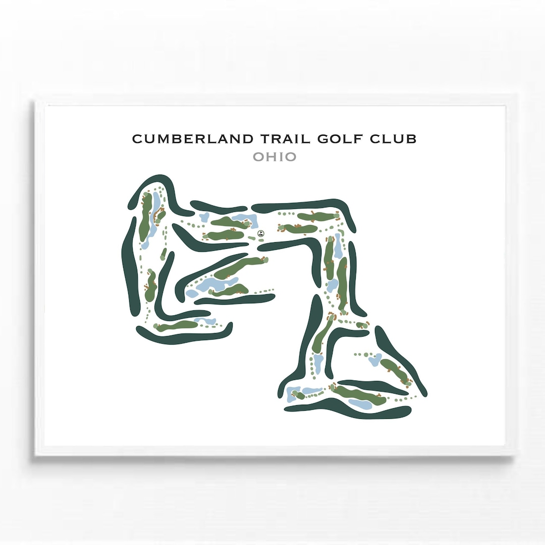 Cumberland Trail Golf Club, OH | Golf Course Map, Golf Map,golfer Gift ...