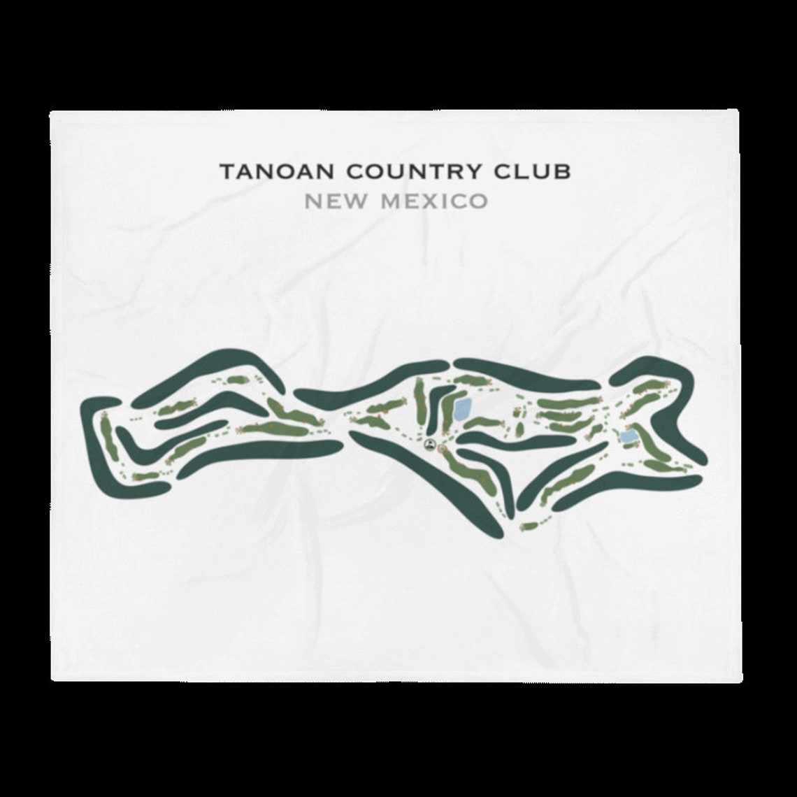 Tanoan Country Club NM Golf Course Map Home Decor Golfer - Etsy