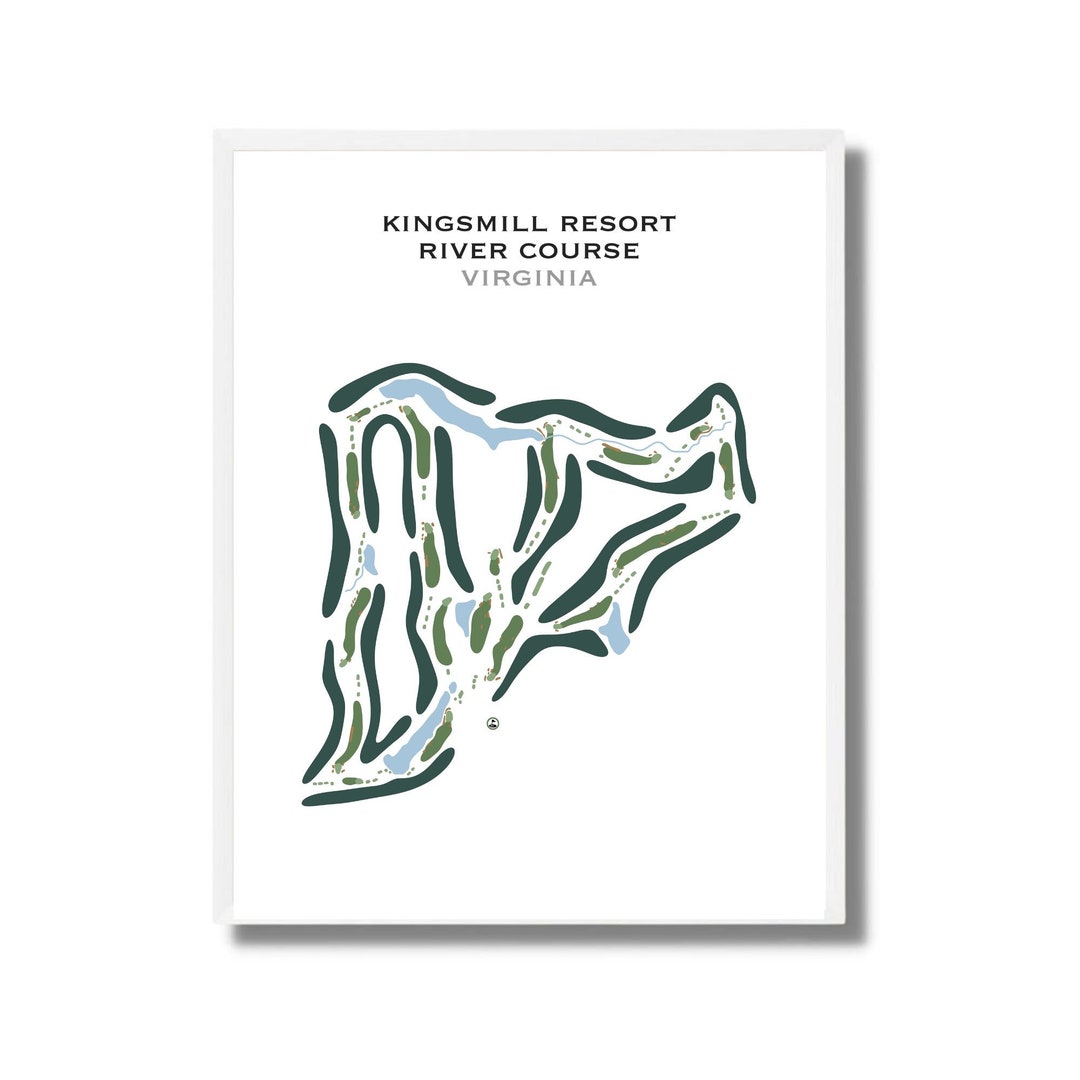 Kingsmill Resort, River Course, VA | Golf Course Map, Decor, Golfer ...
