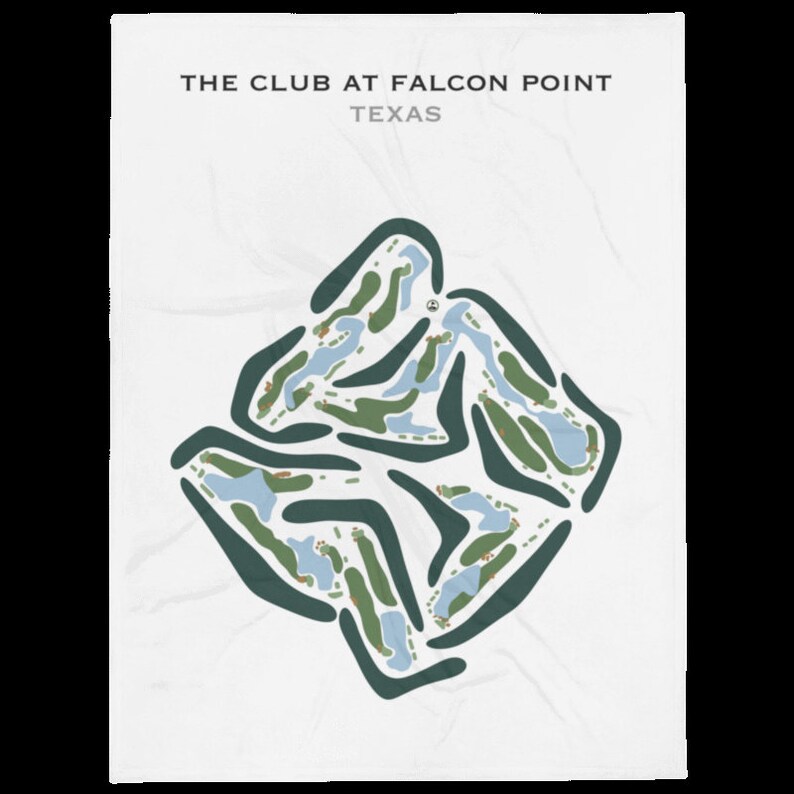 The Club at Falcon Point TX Golf Course Map Home Decor - Etsy