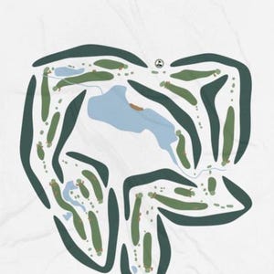 Tanglewood Golf Club, OH | Golf Course Map, Golf Map, Golfer Gift for ...