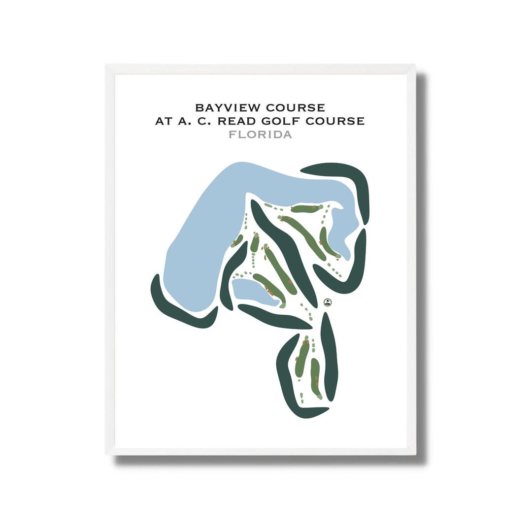 Bayview Course at A. C. Read Golf Course, FL | Golf Course Map, Golf ...