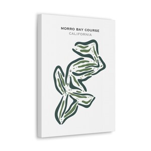 Morro Bay Golf Course, CA Golf Course Map Wall Art, Golf Map Canvas ...