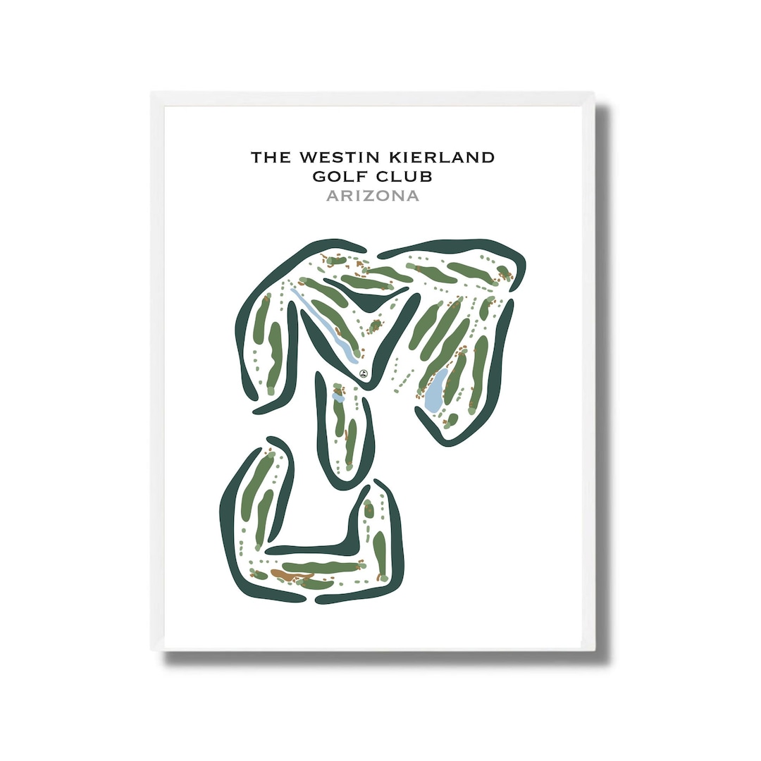 The Westin Kierland Golf Club, AZ | Golf Course Map, Decor, Golfer Gift ...