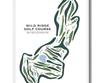 Golf Course Map Wisconsin - Etsy
