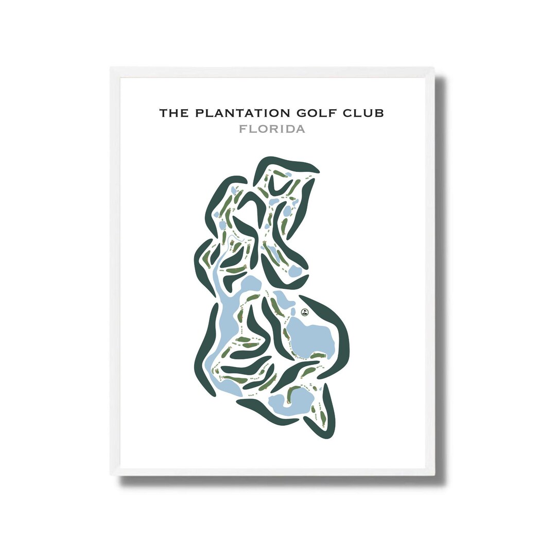 The Plantation Golf Club, Florida | Golf Course Map, Golf Map, Golfer ...