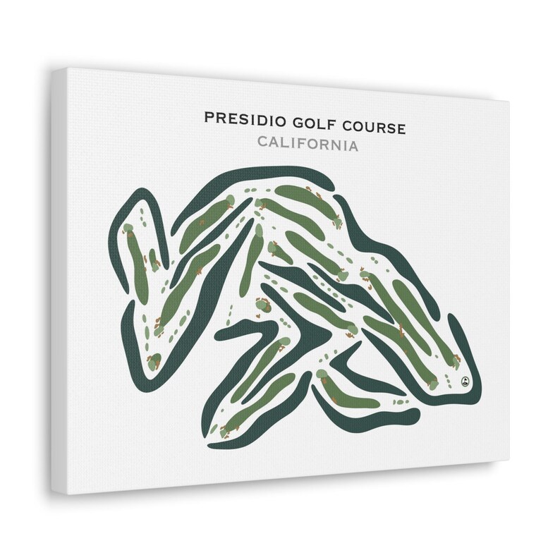 Presidio Golf Course, California | Golf Course Map, Golf Gifts for Dad ...