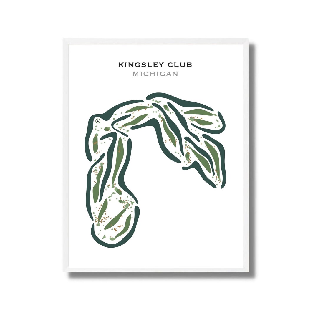 Kingsley Club, Michigan | Golf Course Map, Golf Gifts for Dad, Golfer ...