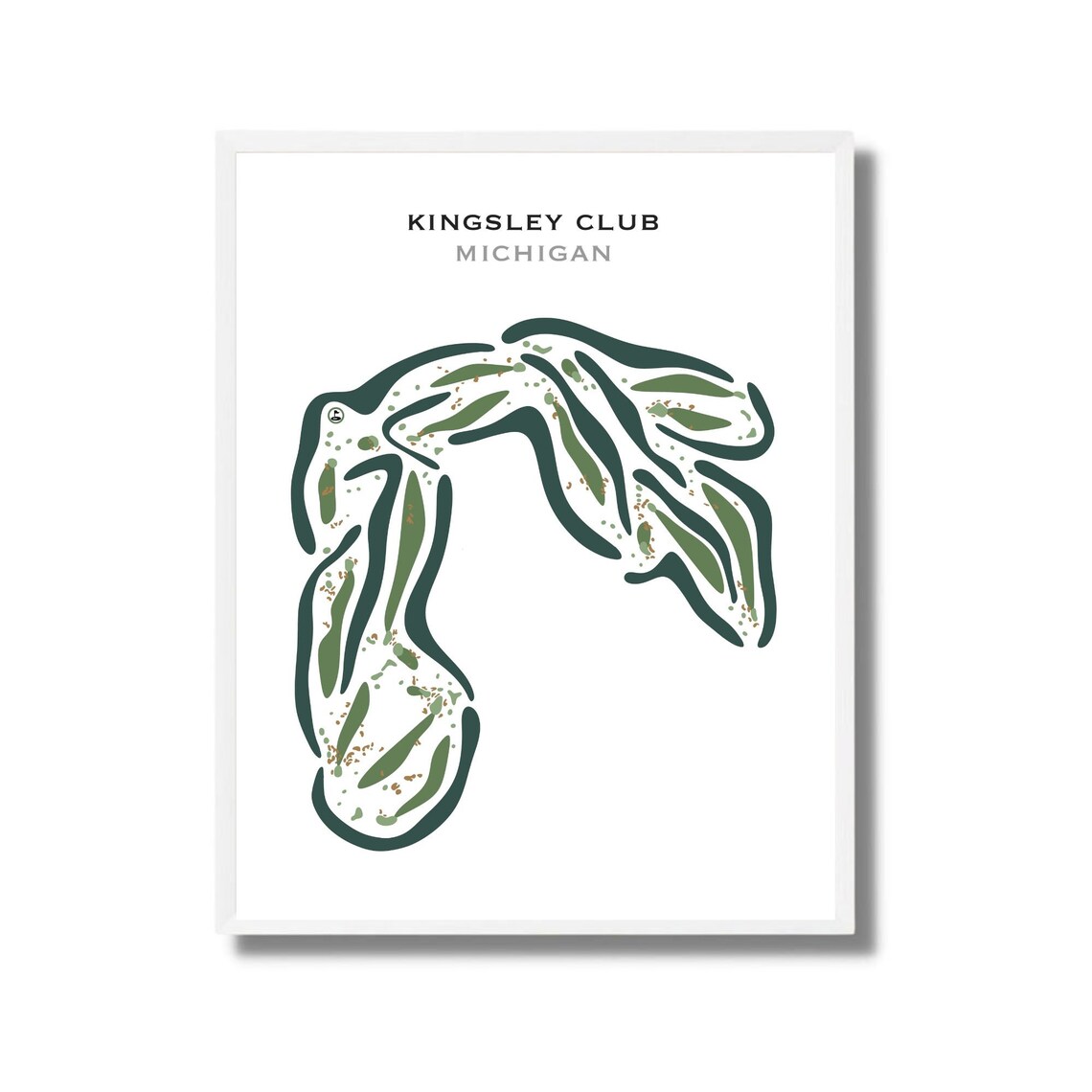 Kingsley Club, Michigan | Golf Course Map, Golf Gifts for Dad, Golfer ...