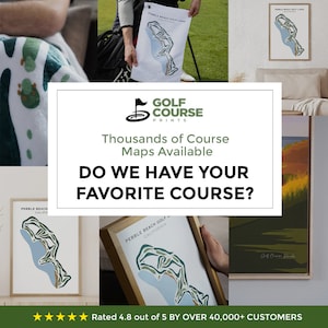 Burning Tree Club, MD | Golf Course Map, Golf Map, Golfer Gift for Him ...