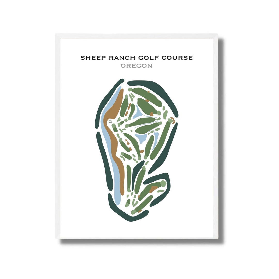 Sheep Ranch Golf Course, OR | Golf Course Map, Golf Map, Golfer Gift ...